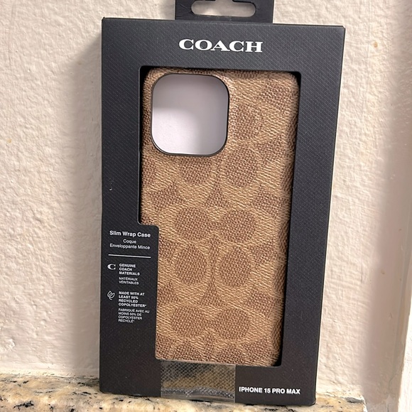 Coach | Cell Phones & Accessories | Coach Signature Canvas Slim Wrap Iphone 5 Pro Max Case ...